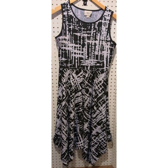 ECI | Dresses | Eci New York Black White Abstract Dress Small ...